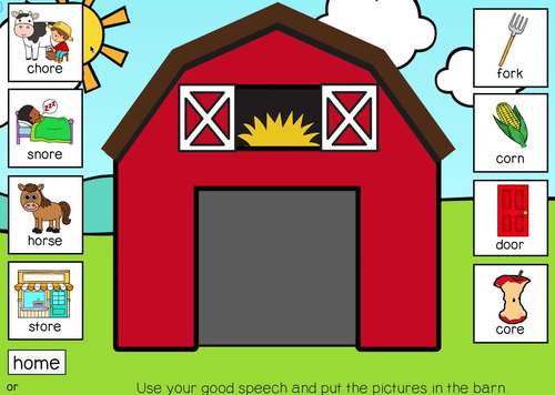 Articulation on the Farm Boom Cards | Speech Therapy by GoldieTalks Speech