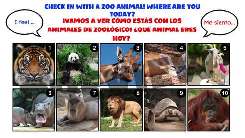 Bilingual SEL Digital Slides: Feelings & Emotions 1-10 (Spanish & English)