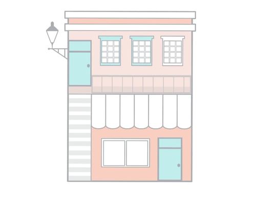Town House Home city Procreate brush stamp outline and solid color by ...