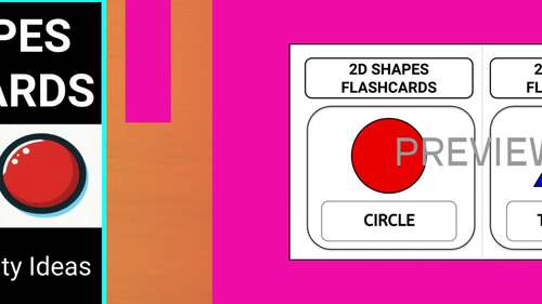 2D Shapes Flashcards For Kindergarten And Preschool by FlashKart