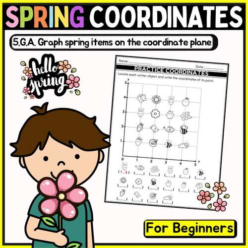 ⭐️ Spring Math Flowers Activity Graphing Points Ordered Pairs ...