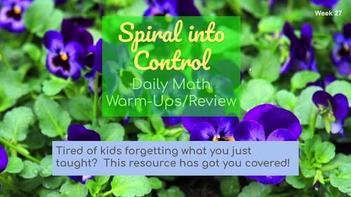 DIGITAL Third Grade INTERACTIVE Daily Spiral Math Review Warm-Up (WKS ...