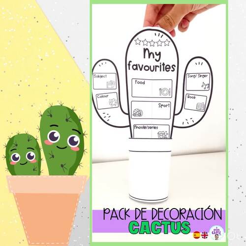 All about me- 3D cactus- 1st day back to school activity- craft