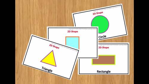 2D 3D Shapes Flash, Task cards - What Shape, Matching Shape. All Real ...