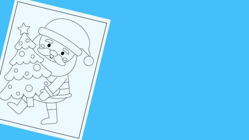 Christmas Coloring Pages Vol 7 by LittleFelixShop | TPT
