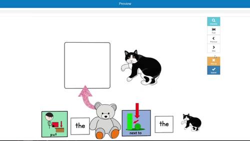Spatial Concepts Boom Cards™ Prepositions: Next To for Speech Therapy ...
