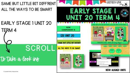 ES 1, TERM 4 - COMPLETE BUNDLE, Component B NSW DET English Units 16-20