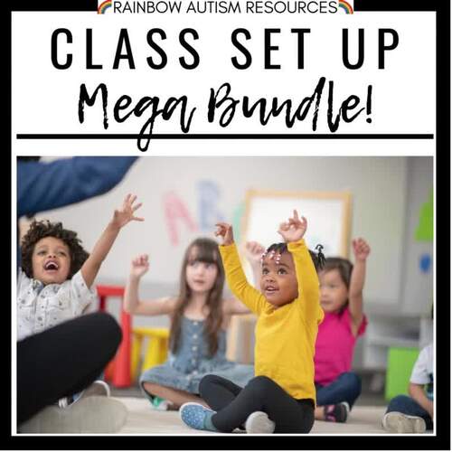 Autism Preschool Classroom Set Up Back to School Mega Bundle | TPT