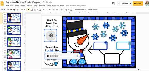 Google Classroom Winter Number Bonds by Della Larsen's Class | TpT
