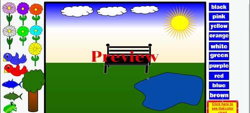 Springtime Color Sight Word Activity - Distance Learning/Digital K-1st