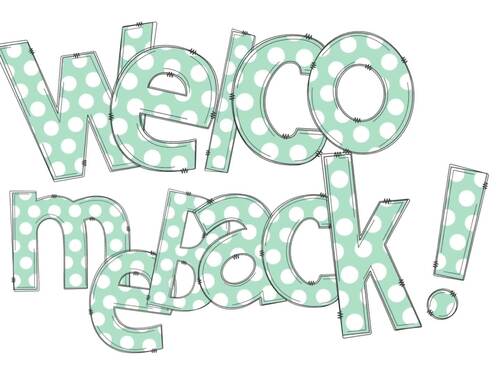 Pastel Flowers Welcome Back Bulletin Board | Printable Decor | | TPT