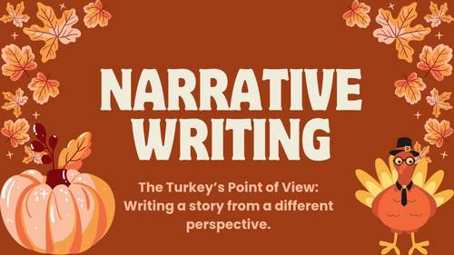 Thanksgiving Narrative Writing | “Turkey’s Point of View” Turkey Activity