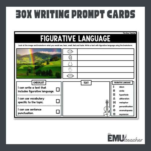St Patrick's Day Writing Prompt Cards Story & Descriptive Writing Activity