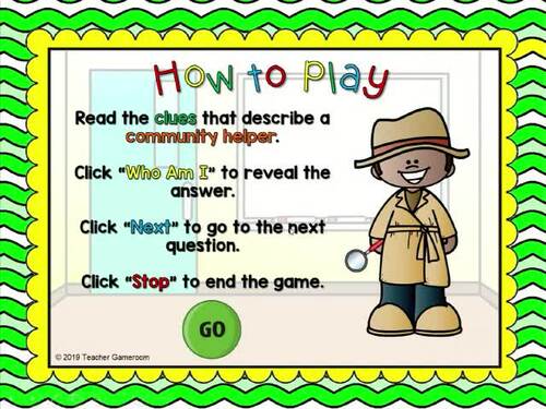Who Am I? - Community Helpers Powerpoint Game #3 by Teacher Gameroom