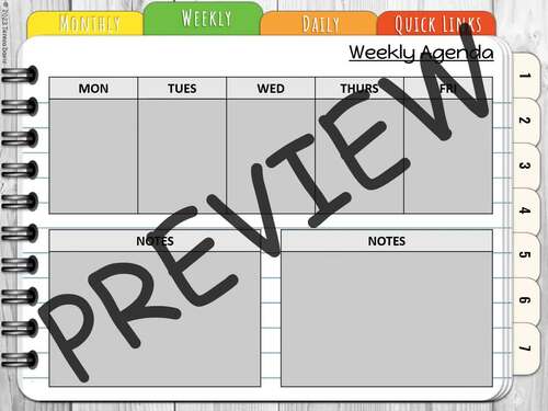 Math Digital Notebook Teacher Planner: Single Desks: Editable Seating
