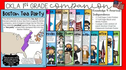 CKLA Knowledge 1st Grade Domain 9 Companion: A New Nation-American ...