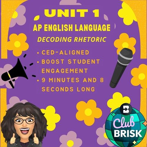 AP English Lang Podcast: Decoding Rhetoric (Unit 1 CED Aligned) | TPT