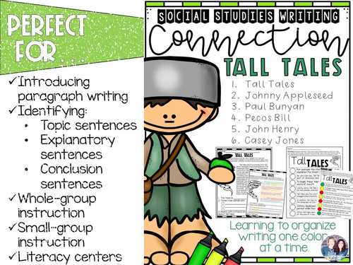 Writing Connections: Tall Tales (CKLA & Core Knowledge) | TPT