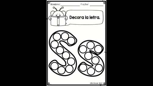 Hojas de trabajo LETRA S | Letter S Worksheets in Spanish by Ms Herraiz
