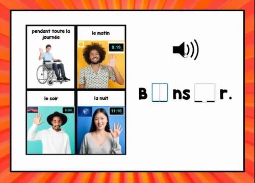 French Introductions Boom Cards 1 + 2 Bundle, French Boom Cards Greetings