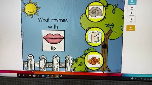 Rhyming | BOOM Cards | Digital Task Cards | Distant Learning | TPT