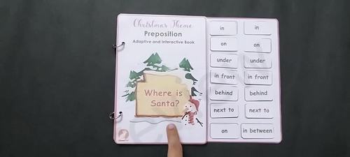 Christmas-Where is Santa? Preposition Adapted & Interactive Book ...