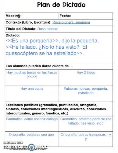 Rosa Pionera Ingeniera Lesson Plan, Google Activities & Dictado | TPT