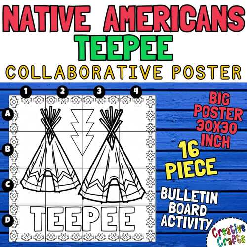 Native Americans Research Project | Teepee Collaborative Project for K-3rd