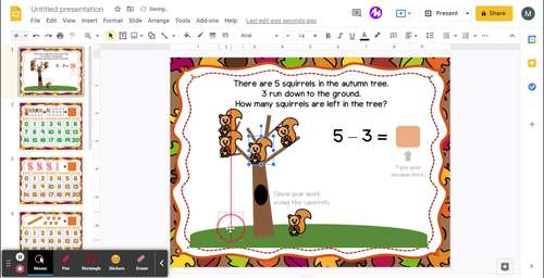 Autumn Digital Numeracy Bundle, K-1st by Hello Hybrid Teaching | TPT