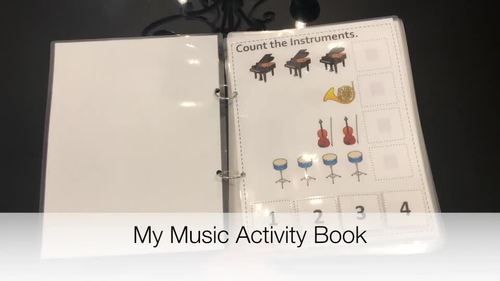 'My Music Activity Book' PDF & Digital // Autism, Early Learners, FDK ...