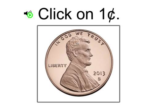 Identifying Coin Values Level 1 Errorless Money Boom Cards by 3rd Grade ...