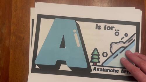 Winter A–Z Movement Task Cards | Active Alphabet Fitness for PE | TPT