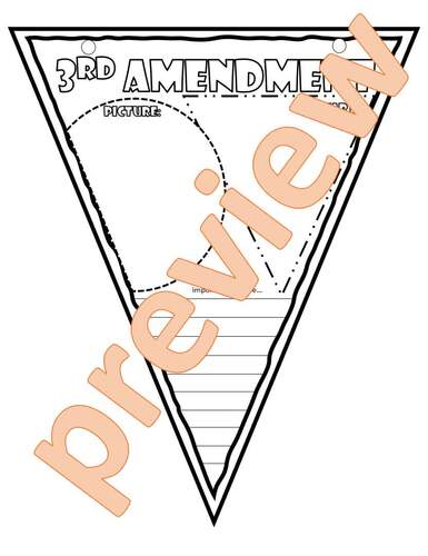 Amendments Pennant Banner Concept Word Wall Activity 1 - 27 by Civics ...