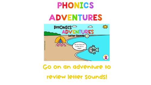 Digital Letter Sound Practice and Review Game | Phonics Adventures X