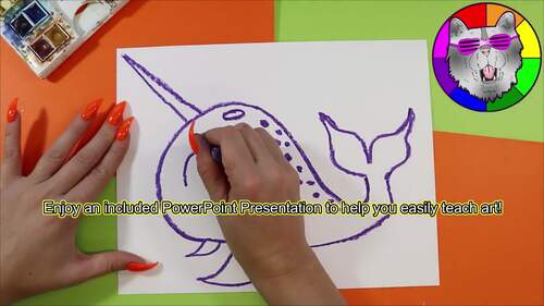 Winter Art Project Activity Narwhal Art Writing Prompts Reading ...