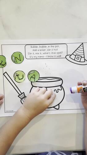 Halloween Name Craft | Cauldron Name Writing Activity by Miss Hattie