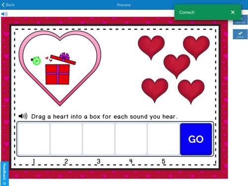 Valentines Day Phonemic Awareness BOOM CARDS by Step by Step Literacy