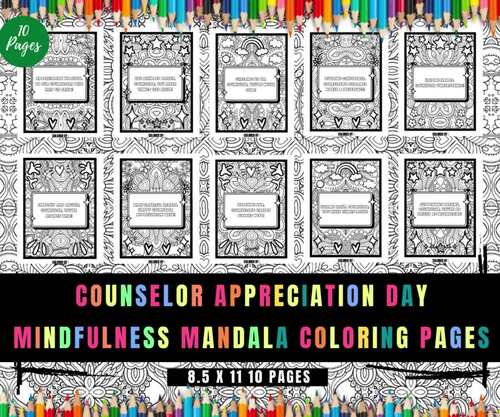 Counselor Appreciation Week, Door Decorations Saying Coloring Pages