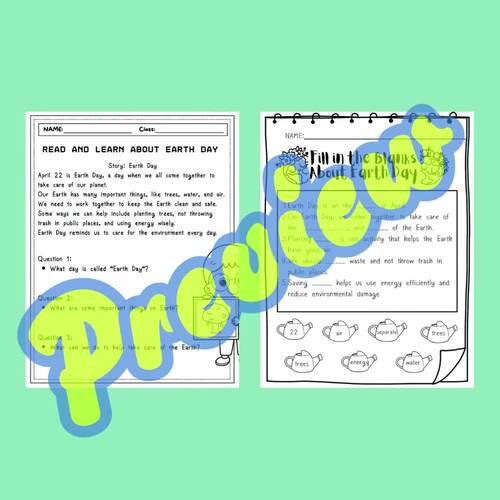 Earth Day Activity Pack Fun & Engaging Worksheet For Kindergarten to ...