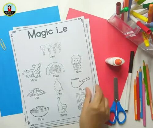Long I Silent E Worksheets | Magic E Long I CVCE Worksheets | TPT