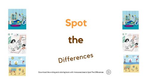 Spot The Differences. ESL. EFL. Coloring. Primary. ELLs. Kindergarten ...