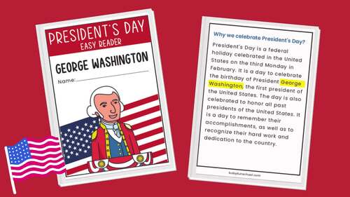 President's Day | President's Day Easy Reader | George Washington