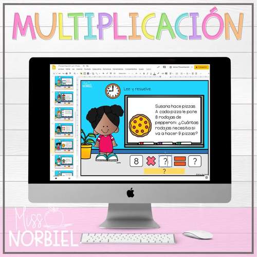 Multiplication Word Problems In Spanish For Google Classroom La 