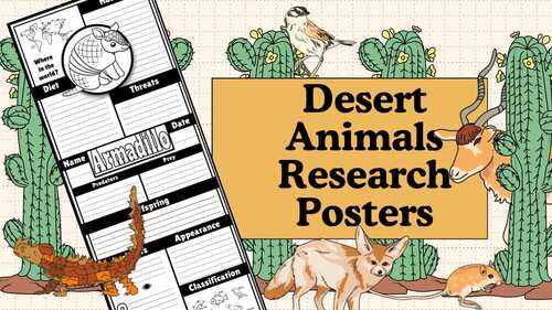 Desert Animals Reading Comprehension Informational Text About Deserts ...