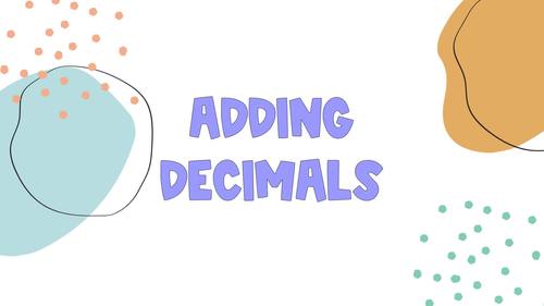 Adding Decimals Lecture Slides by The Adira Teacher | TPT