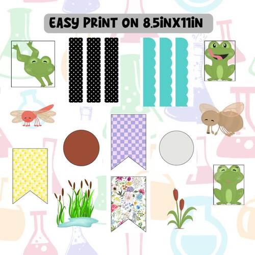 Hopping Into Spring Bulletin Board Kit Classroom Door Decor Editable