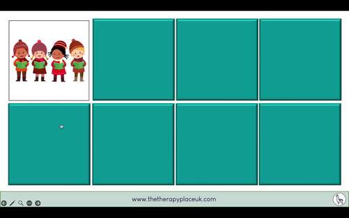 Christmas matching pairs games for christmas vocabulary and memory, fun ...