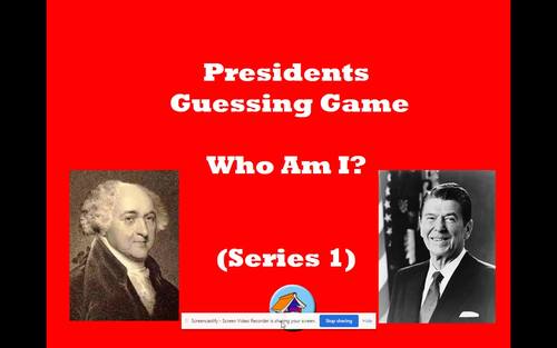 Guess the Presidents Power Point Quiz by Little Library of Learning