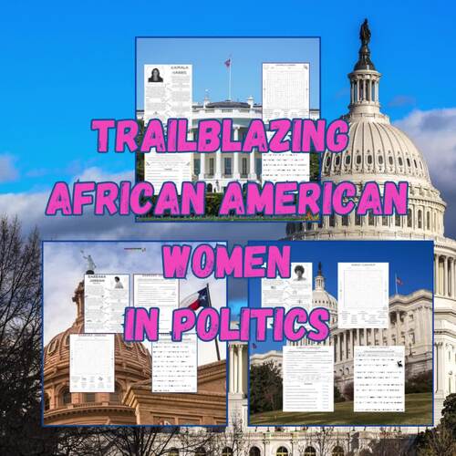 Trailblazing African American Women in Politics - Bundle of Activities