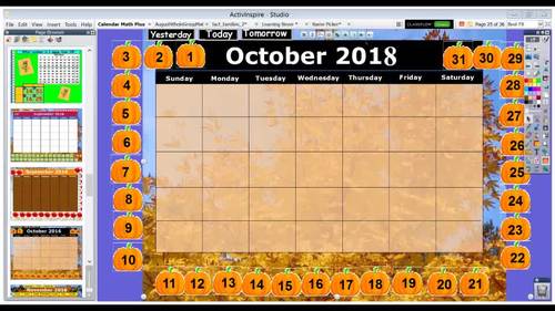 Calendar Math 2018-2019 Flipchart by Debra Levine | TPT